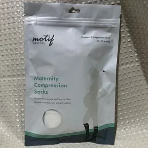 Motif Medical | Other | Motif Medical Maternity Compression Socks White ...